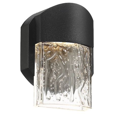 Access Lighting Mist, Outdoor LED Wall Mount, Black Finish, Clear Glass ...