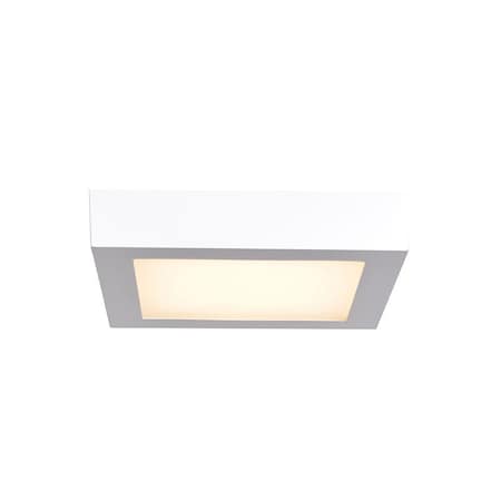 Access Lighting Strike 20, LED Flush Mount, White Finish, Acrylic Lens ...