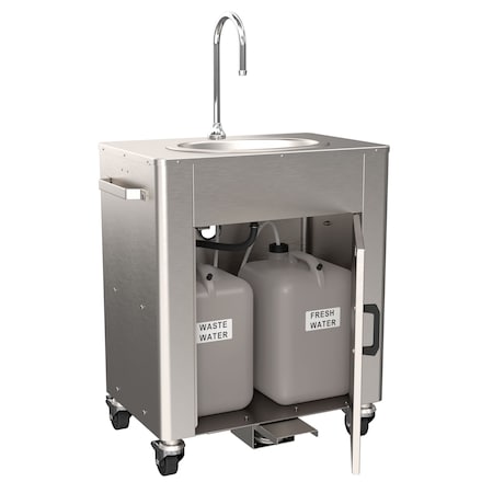 Acorn Controls DLX-JrPortable Hand-Wash Station, 31" Rim Height, Foot ...