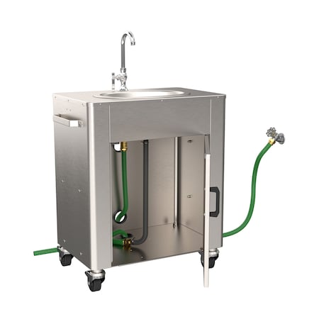 Acorn Controls DLX-JrPortable Hand-Wash Station, 31" Rim Height, Hose ...