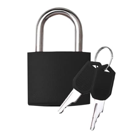 Newhouse Hardware Lock with 2 Keys, Black NHH-KYLK-BLK | Zoro