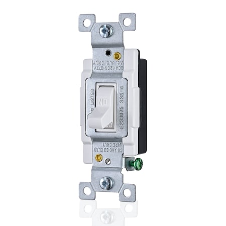 Faith White Toggle Light Switch Single-Pole, 20-Amp Toggle Switch ...