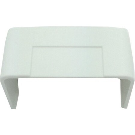 W Box End Cap Raceway, ECW4 Series, 3/4 in W, 1-1/4 in L, White 0E ...