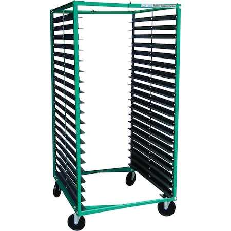 Saturn Rack SATURN ROLLIN' SCREEN RACKER, 31 in. Deep with 20 Acrylic ...