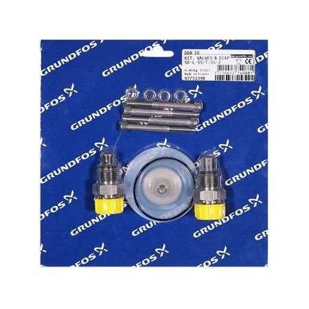 Grundfos Kit, Valve / Diaphragm SD-L-SS/T/SS-2 Dosing Pump Kits ...