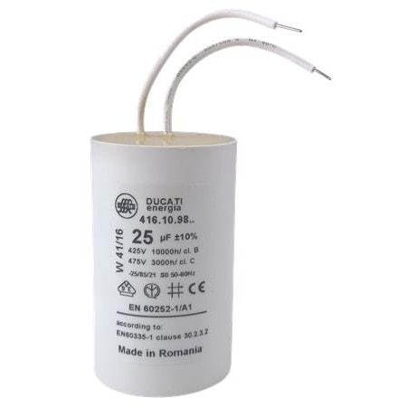 Grundfos Pump Repair Parts- Spare, Capacitor 25uF for JP6. 98933241 | Zoro