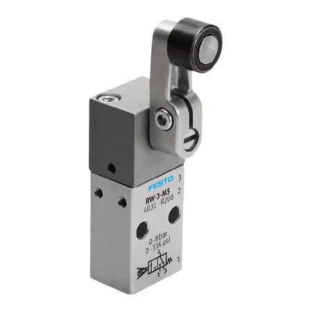 Festo Swivel Lever Valve RW-3-M5 RW-3-M5 | Zoro