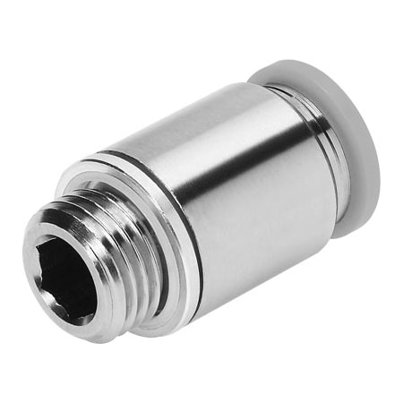 Festo Push-In Fitting QS-M5-1/4-I-U-M QS-M5-1/4-I-U-M | Zoro