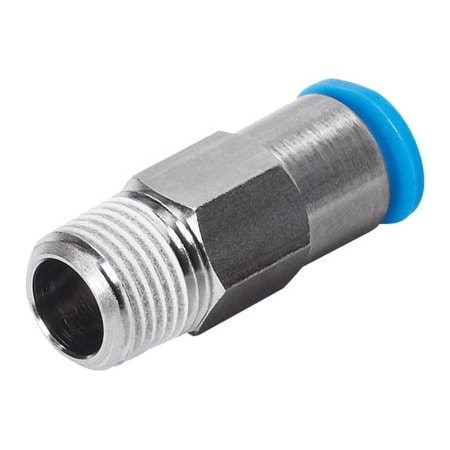 Festo Push-In Fitting, Self-Sealing QSK-1/8-6 QSK-1/8-6 | Zoro