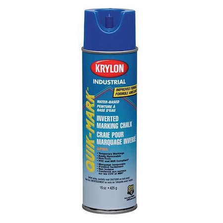 Krylon Quik-Mark Water-Based Inverted Marking Chalk, Apwa Blue Chalk ...