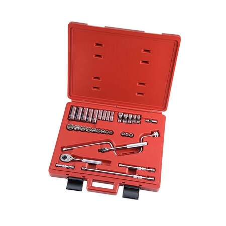 Proto Proto 3/8" Drive 33 Piece Combination Socket Set - 12 and 8 Point ...