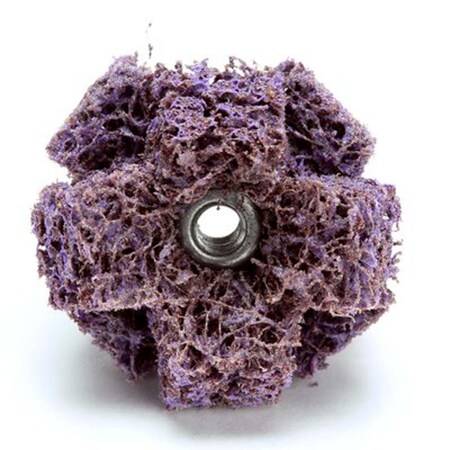 3M Scotch-Brite Cross Buff, 1 In X 3/8 In X 2 Ply X 8-32 High Strength ...