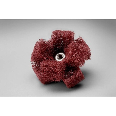 3M Scotch-Brite Cross Buff, 1-1/2 In X 1/2 In X 2 Ply X 8-32 High ...