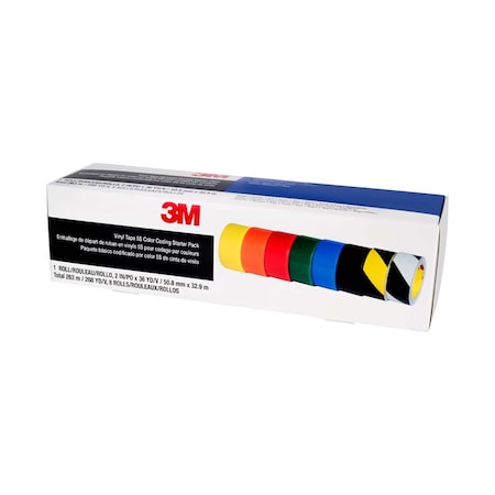 3M Vinyl Tape Safety And 5S Color Coding Pack 70006774189 | Zoro