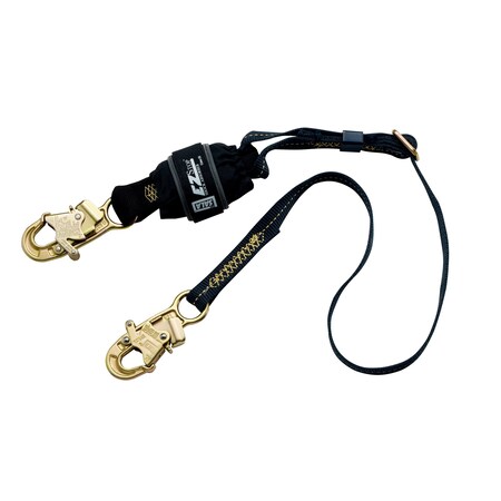 3M Adjustable Shock Absorbing Lanyard, 6 ft, Black 1246317 | Zoro