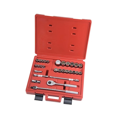 Proto Proto 1/2" Drive 29 Piece Metric Socket Set - 12 Point J54212 | Zoro
