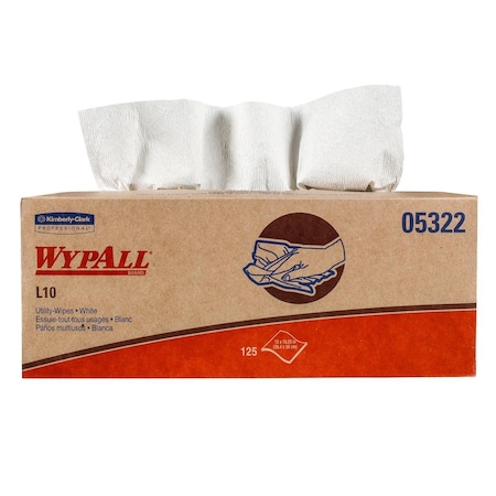 Wypall L10 Disposable Towels (0), Limited Use, 1-PLY, Pop-Up Box, White ...