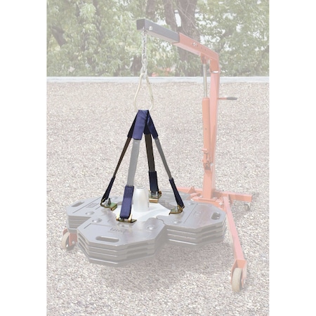3M Web Sling Lifting Kit for Roof Top Counterweight Anchor, Silver ...