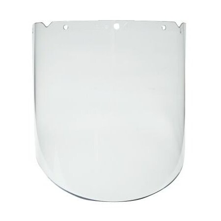 Msa Safety V-Gard Visor, Pc, Clear, Molded, (10.375"X 17"X .098"), Anti ...