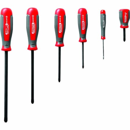 Proto Proto Super Proto 6 Piece Phillips Black Screwdriver Set J88837B ...