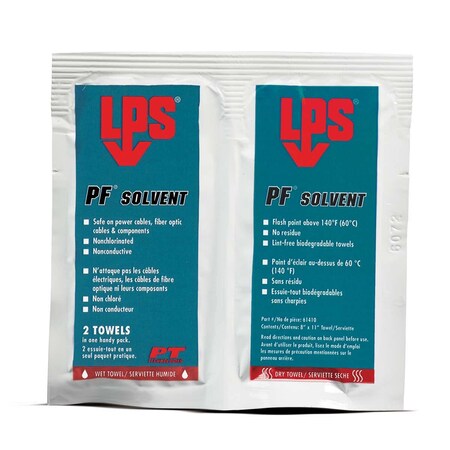 Itw Professional Pf Solvent Wet/Dry Wipe Packets, 144Ct 61410 | Zoro