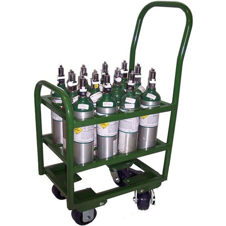 Saf-T-Cart Cylinder Trolley, 2400 lb., 21 In. W MM6-12 | Zoro
