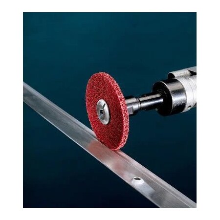 3M Scotch-Brite Metal Finishing Unitized Wheel, 6 In X 1/2 In X 1/2 In ...