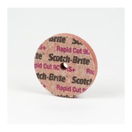 3M Scotch-Brite Rapid Cut Unitized Wheel, 3 In X 1/4 In X 3/8 In 9C ...