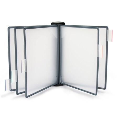 Aidata Wall-Mount Reference Organizer, 5 Display Panels FF-1010L | Zoro