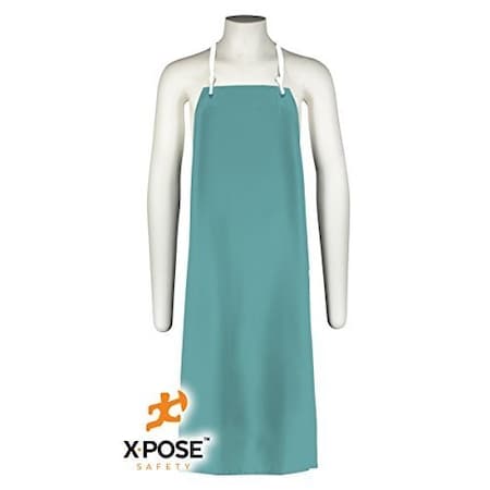 Xpose Safety Green Heavy Duty Vinyl Waterproof Apron AG-100 | Zoro