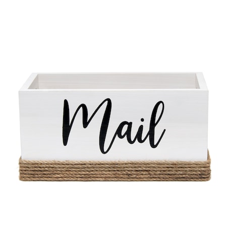 Elegant Designs Mail Holder, Sorter with Wrapped Roped Bottom, Cutout ...