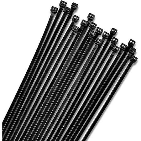 Act Cable Tie, 18 in L, 5 in Max Bundle Dia., Black, Nylon, 120 lb ...