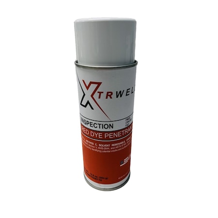 Xtrweld PENETRANT16 Dye Penetrant, Aerosol Can, 16 oz, Solvent, Red ...