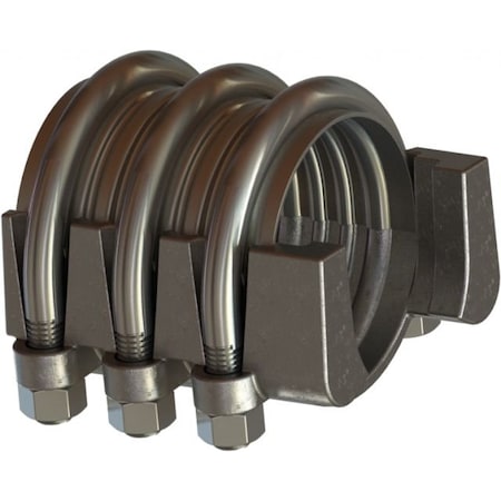Campbell Fittings 3" Triple U-Bolt Clamp IC-12 | Zoro