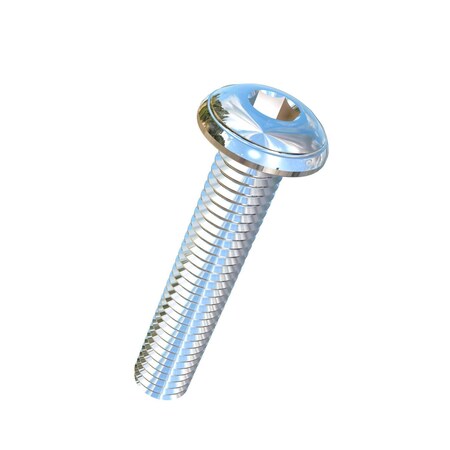 Allied Titanium #10-32 Socket Head Cap Screw, Socket, Plain Titanium, 1 ...