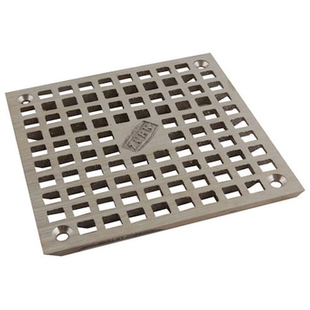 Zurn Drain Grate, Floor , Sq, 4-5/8" PN400-5S-GRID | Zoro