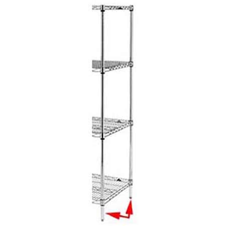 Metro Post, Shelf , 74", Epoxy, Metro 74PK3 | Zoro