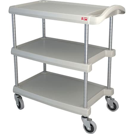 Metro Cart, Utility, 3 Shelf, Gray For Intermetro - Part# Bc1627-34G-Sr ...