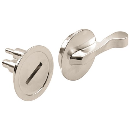 Allpoints Stall Door Knob Set, Chrome Plated, Fits 1 in Thick Doors ...