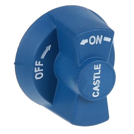 Comstock Castle Knob 2-1/2 D, Off-On 12BL | Zoro