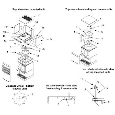 Follett Baffle, Ice 110/220 PD501802 | Zoro