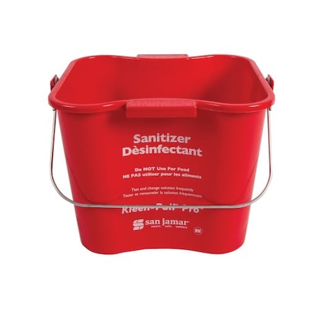 Allpoints 6 Qt Red Kleen Pail Pro SANKPP196RD | Zoro