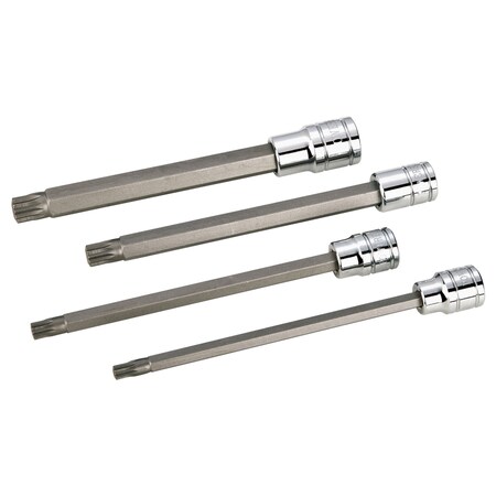 Powerbuilt 4Pc 12Pt Metric Triple Square Long Bit Set 648889 | Zoro