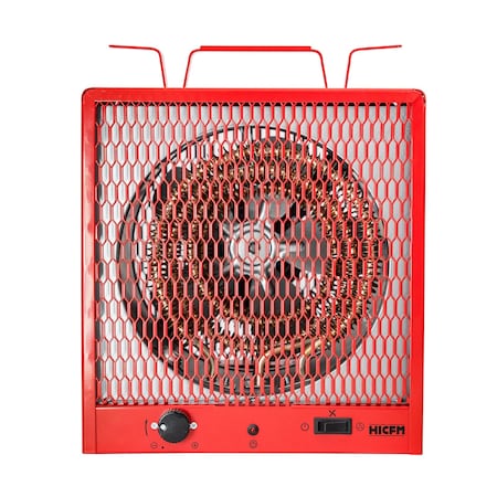 Edendirect 5600W Red Electric Garage Heater, Micathermic Space Heater ...