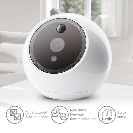 Amaryllo Apollo Biometric Auto Tracking Indoor Wi-Fi Security Camera ...
