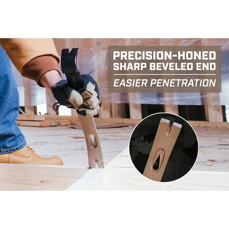 Spec Ops 10in, 15in & 30in Nail Puller, Flat Pry Bar, & Crowbar Tool ...