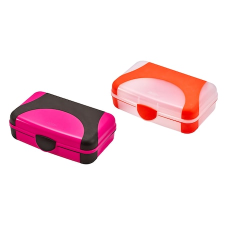 Its Academic Multi-Purpose Pencil Boxes, Pink and Orange, PK2 91160 ...