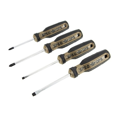 Spec Ops Screwdriver Set, 4 Piece SPEC-S-4PK | Zoro