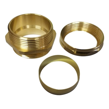 Thrifco Plumbing 1-1/2 Inch Male Brass Trap Adapter with Slip-Joint ...