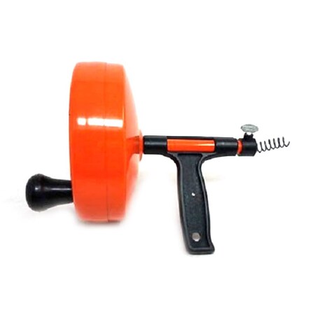 Thrifco Plumbing 1/4 Inch x 15 ft Deluxe Spin-Thru Hand Drain Auger ...